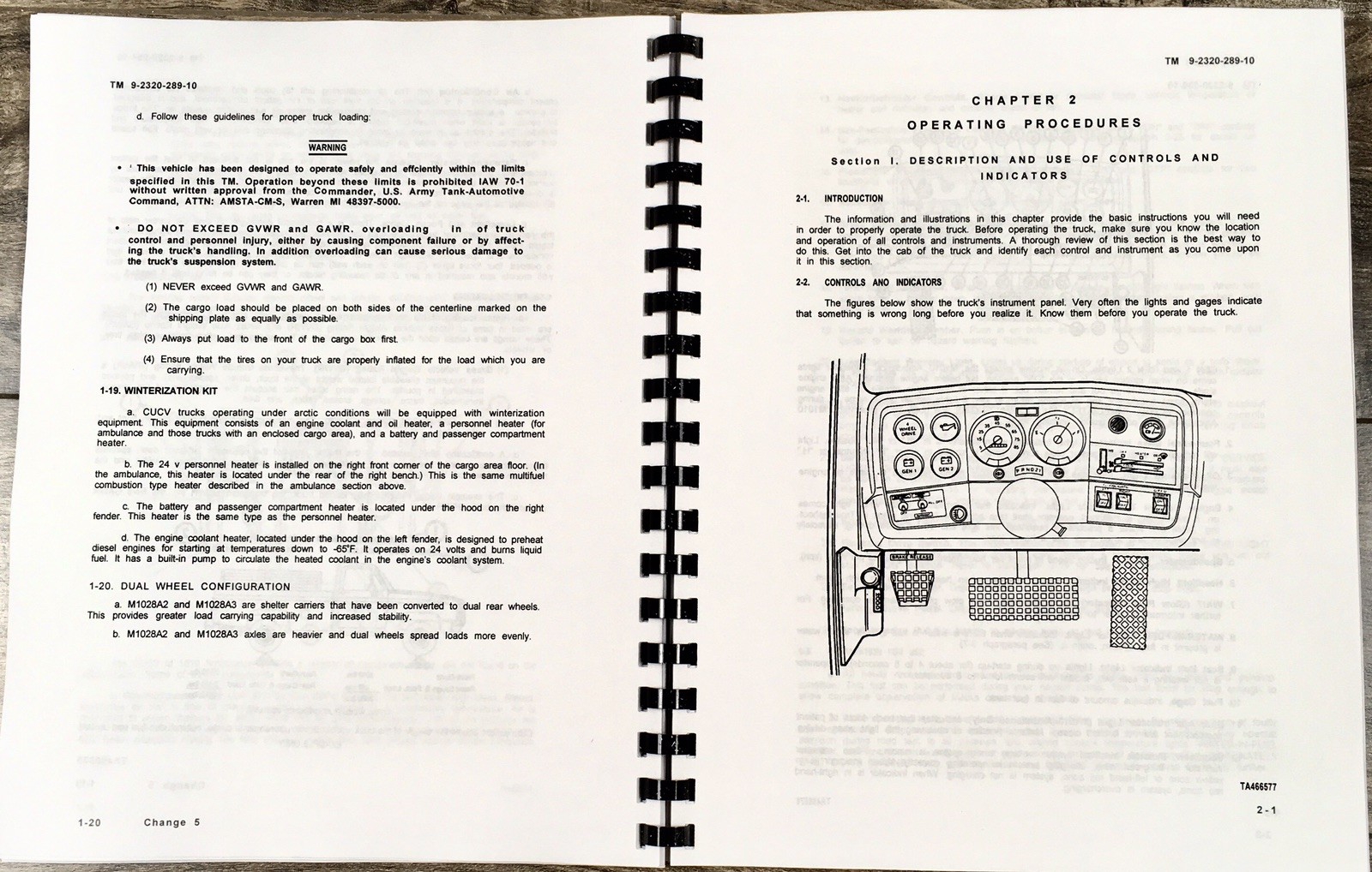 Operators Manual for M1028 M1028A1 4×4 1-1/4 Ton Shelter Carrier ...