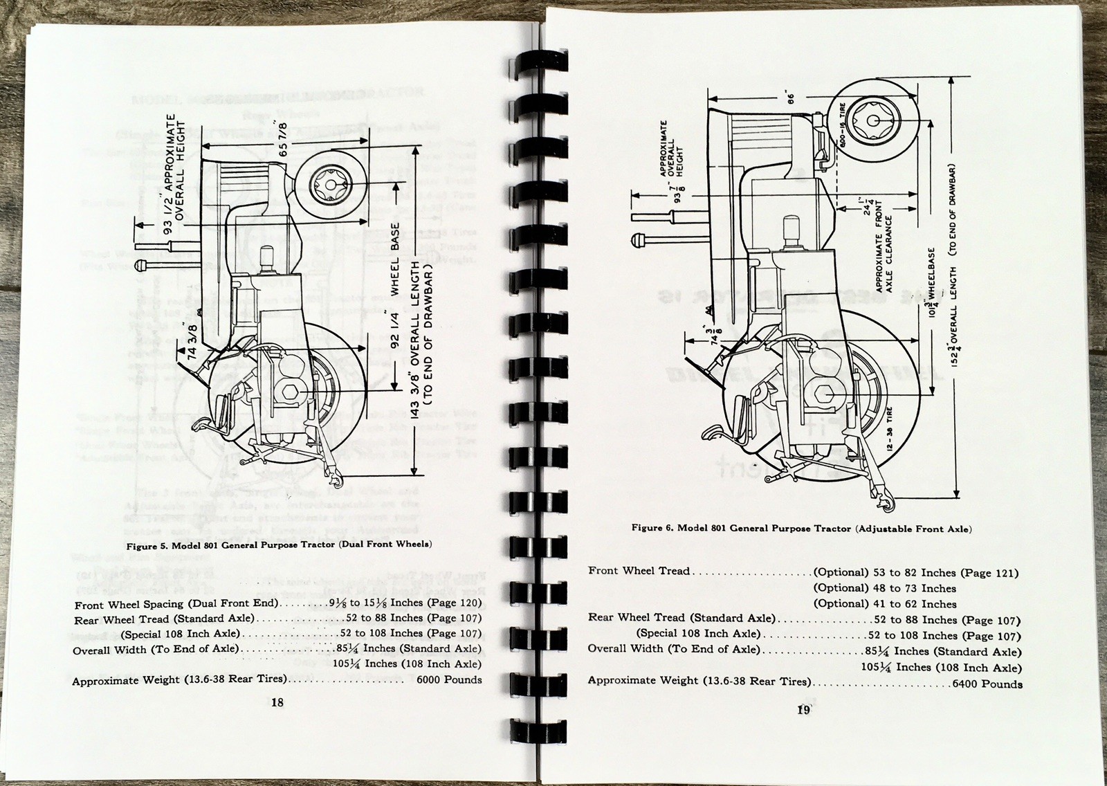 Case 800B 801B 802B 803B Diesel Wheel Tractor Operators Manual Owners Book