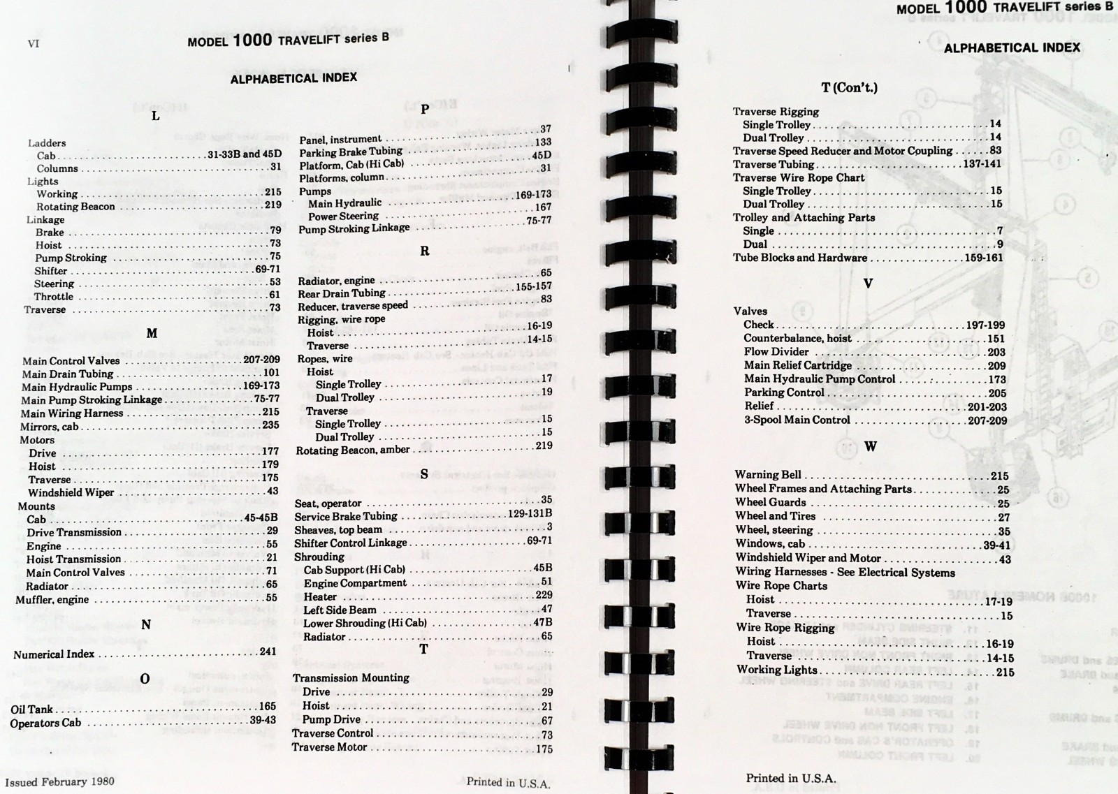 Drott Case 1000B Travelift Parts Catalog Operators Manual Set 6210736 ...