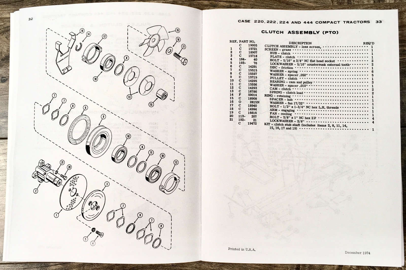 Case 222 Compact Garden Tractors Parts Catalog Manual 9658189 Thru 9681169