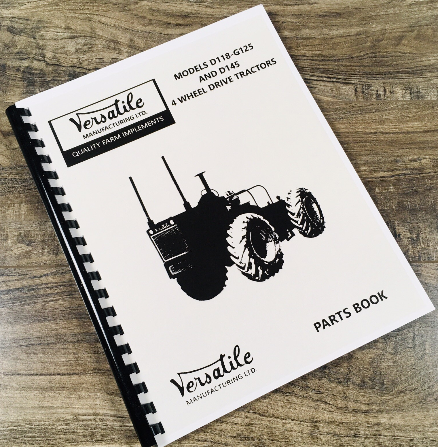 Versatile D118 G125 D145 4 Wheel Drive Tractors Parts Manual Catalog ...