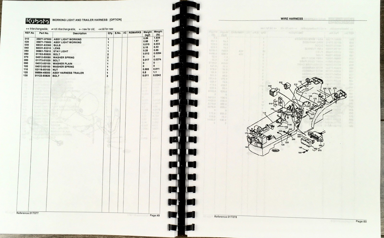 Kubota M4950 DT-S 4×4 Tractor Parts Manual Catalog Book Assembly Schematics